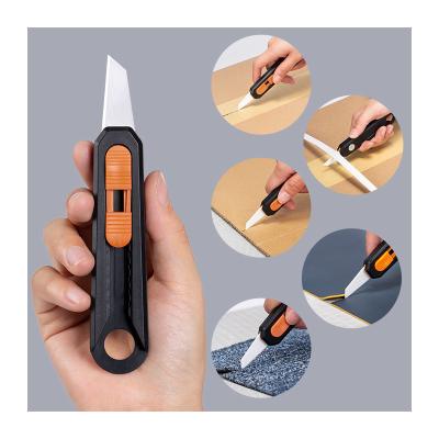 China PP Handle Ceramic Box Cutter With Sawtooth Edge for Portable Paper Cutting Needs for sale
