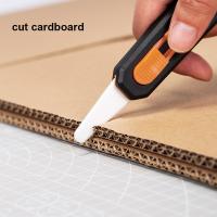 China Zirconia Ceramic Utility Knife 32mm Blade Retractable Sawtooth Edge Non Rust for sale