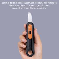 China MIDDIA Safety Ceramic Box Cutter with Sawtooth Blade 32mm for Cardboard Cutting for sale