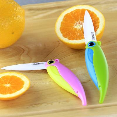 China 3 Inch Zirconia Ceramic Fruit Knife Mini Pocket Folding Knife for Salad for sale