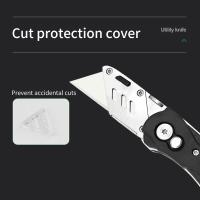 China Ceramic Blade Box Cutter Safety Paper Knife 60mm Blade Black Handle KXD10 for sale