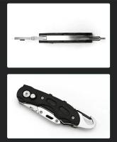 China Ceramic Blade Box Cutter Safety Paper Knife 60mm Blade Black Handle KXD10 for sale