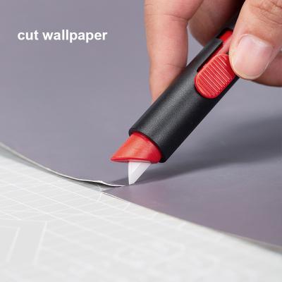 China PP Handle MIDDIA Box Cutter Utility Knife for Safe Package Opening Multi Purpose 18mm for sale