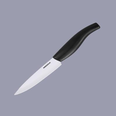 China Zirconia Ceramic Blade 4 Inch Fruit Paring Knife Kitchen Cutting Knife PP Handle for sale