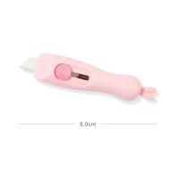 China Ceramic Blade Utility Knife 8cm Retractable Mini Cutter for Mail Box Cutting for sale