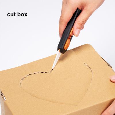 China MIDDIA Ceramic Retractable Cutter Toughbuilt Utility Knife for Cardboard Box Cutting for sale