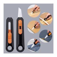 China MIDDIA Mini Box Cutter Personalized Pocket Knife Zirconia Blade 32mm PP Handle Custom Logo for sale