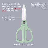 China Customizable MIDDIA 3 Inch Ceramic Pizza Cutting Scissors with OEM/ODM Advantage for sale