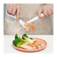 China Zirconia Ceramic Food Scissors 2.5 Inch with Safety Lock for Baby Kids BPA Free for sale