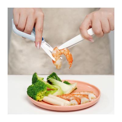 China Zirconia Ceramic Food Scissors 2.5 Inch with Safety Lock for Baby Kids BPA Free for sale