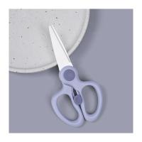 China Zirconia Ceramic Blade Kitchen Scissors 2.5 Inch Safety Child Lock for Kids Feeding Herb Laver Cutting for sale