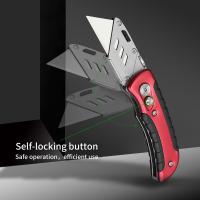 China Zirconia Ceramic Blade Folding Utility Knife 60mm for Cutting Carton Tape Parcel for sale