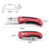 China Zirconia Ceramic Blade Folding Utility Knife 60mm for Cutting Carton Tape Parcel for sale