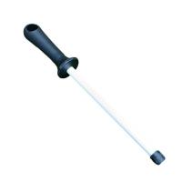 China Custom Alumina Ceramic Honing Rod Knife Sharpener Stick 20cm White for sale