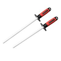 China Custom Alumina Ceramic Honing Rod Stick Professional Sharpening Tool for Kitchen 25mm for sale