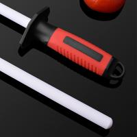 China Custom Alumina Ceramic Honing Rod Stick Professional Sharpening Tool for Kitchen 25mm for sale