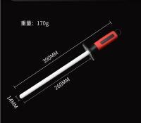 China Custom Alumina Ceramic Honing Rod Stick Professional Sharpening Tool for Kitchen 25mm for sale