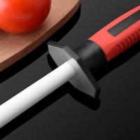 China Custom Alumina Ceramic Honing Rod Stick Professional Sharpening Tool for Kitchen 25mm for sale