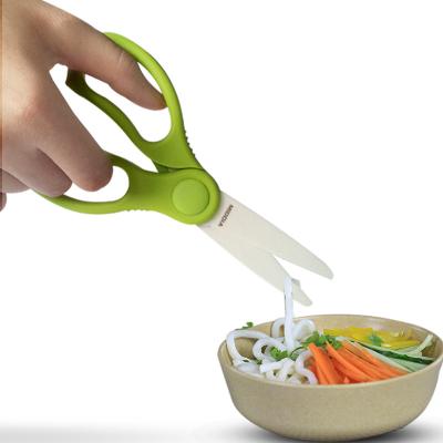 China Zirconia Ceramic Baby Food Scissors 2.5 Inch Non Rust Kitchen Scissors for Kids for sale