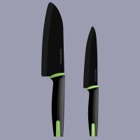 China MIDDIA Ceramic Coating Kitchen Knife Set 2 Piece Super Sharp Professional Chef Knives 4.5 Inch 5.5 Inch for sale