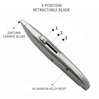China Ceramic Box Opener Utility Knife 14.5cm Aluminum Alloy Handle for Cutting Carton Tape for sale