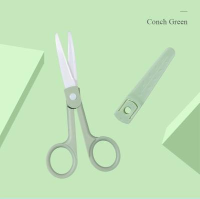 China MIDDIA 2 Inch Ceramic Blade Scissors Blue Handle Food Scissors for Tailoring and Food Prep for sale