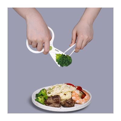 China Zirconia Ceramic Food Scissors 2.5 Inch Kitchen Shears for Meat Vegetables Pasta for sale