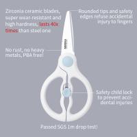 China Professional 2.5 Inch Kitchen Scissors for Vegetable 15.2cm Length 1.2cm Thick Blade for sale