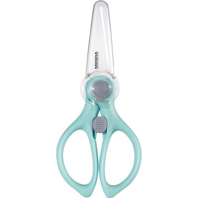 China MIDDIA 2.5 Inch Ceramic Baby Safety Scissors for Kids Food Cutting with Child Lock for sale