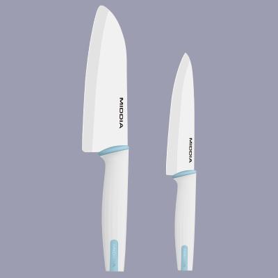 China Ceramic Coating Kitchen Knife Set MIDDIA Professional Chef Knives 4.5 Inch 5.5 Inch for sale