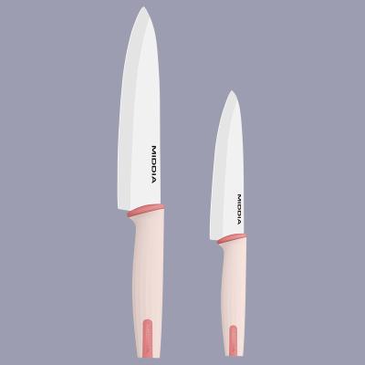 China MIDDIA Kitchenware Chinese Kitchen Knife Ceramic Knife Blade Material Ceramic and Grip for sale