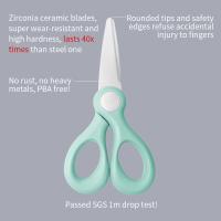 China MIDDIA Ceramic Scissors for Kids Food Vegetable Cutting 2.5 Inch OEM Zirconia Shears for sale
