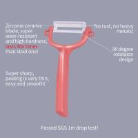 China Ergonomic Black Handle Ceramic Kitchen Peeler for Promotion and Fruit Vegetable Tools for sale