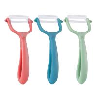 China Zirconia Ceramic Fruit Peeler 14x7.5cm Extra Sharp Non Rust Kitchen Peeler for sale