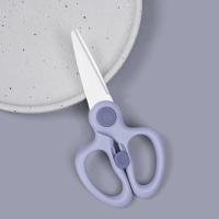 China PP Handle Zirconia Ceramic Baby Food Scissors 2.5 Inch Safety Kitchen Scissors for Kids for sale