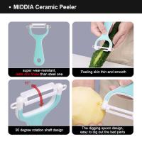 China Fruit Creative Colorful Ceramic Slicer MIDDIA Peeler Ceramic Blade Vegetable Accessories for sale