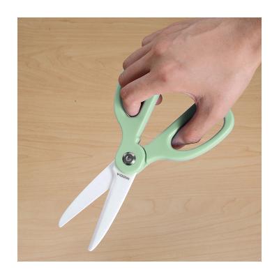 China Middia 3 Inch Ceramic Food Scissors Kitchen Pizza Cutting Shears Pink for sale