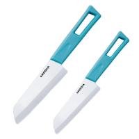 China MIDDIA Ceramic Knife Set 2 Piece 4 Inch Paring 5 Inch Utility Kitchen Knives Zirconia Blade PP Handle for sale
