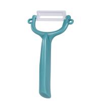 China MIDDIA Ceramic Fruit Peeler 13.8 cm Zirconia Blade Kitchen Vegetable Peeler White Handle for sale