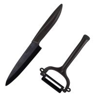 China MIDDIA 4.5 Inch Ceramic Knife Set Black Blade for Fruit Carving and Slicing for sale