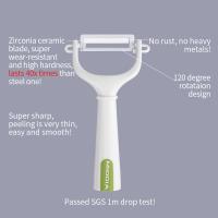 China Professional White Ceramic Blade Vegetable Fruit Hand Potato Peeler Kitchen Tools for sale