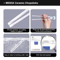 China MIDDIA Astronaut Cartoon Ceramic Baby Training Chopsticks 18.5cm Food Grade PP for Children for sale