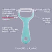 China PP Handle MIDDIA Ceramic Fruit and Vegetable Peeler Cutter for Kitchen Accessories for sale