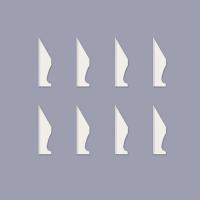 China Zirconia Ceramic Blade for Industrial Trapezoid Slitting Textile Cutter 30x Longer Life for sale
