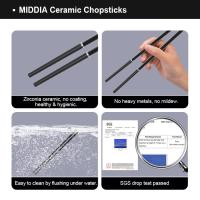 China MIDDIA Ceramic Zirconia Chopsticks Customized Feeding Chopsticks for Giveaways for sale
