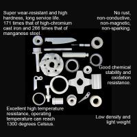 China Zirconia Ceramic Structural Parts Customized High Toughness Wear Resistant 1200 MPa Flexural Strength for sale