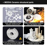 China Zirconia Ceramic Structural Parts Customized High Toughness Wear Resistant 1200 MPa Flexural Strength for sale
