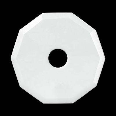 China Industrial Zirconia Ceramic Slitting Blade Cutter MIDDIA Ten Angle Blade 30x Longer Life for sale