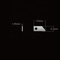 China Custom Size Zirconia Ceramic Blades for Leather Cutting MIDDIA Mini Trapezoidal Blades for sale