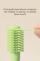China Baby Clean Toothbrush 360 Degree Food Grade Silicone Oral Cleaning Teether 3.7 x 11.3 cm for sale